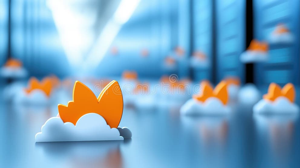 Vibrant Butterfly Symbolizing Connectivity and Innovation in a Cloud Computing Environment Stock ...