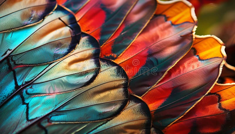 Vibrant Butterfly Wing Showcases Nature Beauty in Multi Colored ... Vibrant Butterfly Wing Showcases Nature Beauty in Multi Colored ...