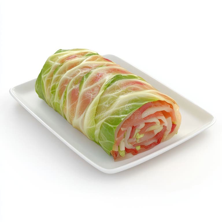Stuffed Cabbage Roll Stock Illustrations – 449 Stuffed Cabbage Roll ...
