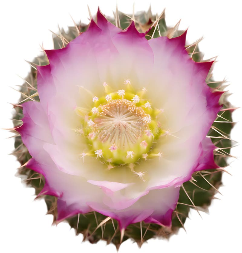 A Vibrant Cactus Flower in Full Bloom. Stock Image - Illustration of ...