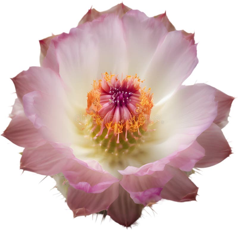 A Vibrant Cactus Flower in Full Bloom. Stock Image - Illustration of ...