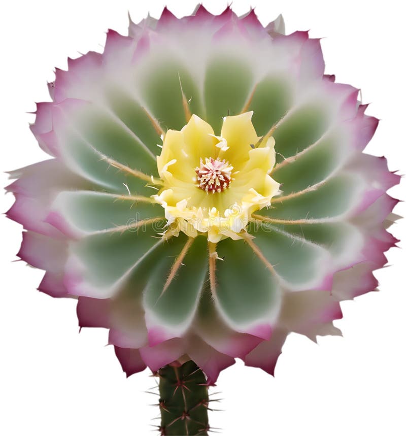 A Vibrant Cactus Flower in Full Bloom. Stock Photo - Illustration of ...