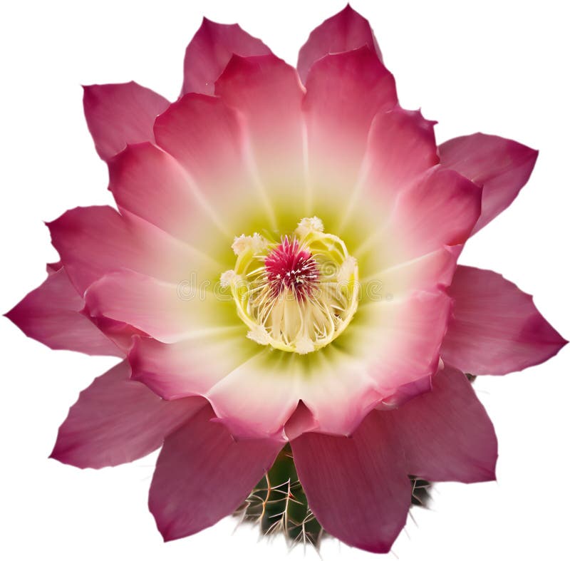 A Vibrant Cactus Flower in Full Bloom. Stock Photo - Illustration of ...