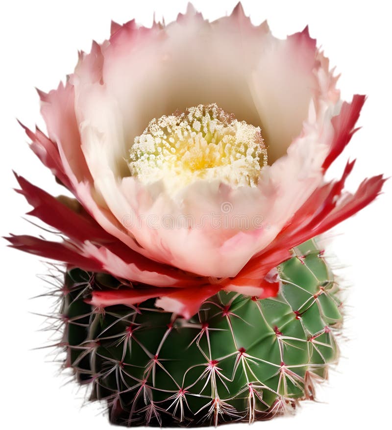 A Vibrant Cactus Flower in Full Bloom. Stock Photo - Illustration of ...