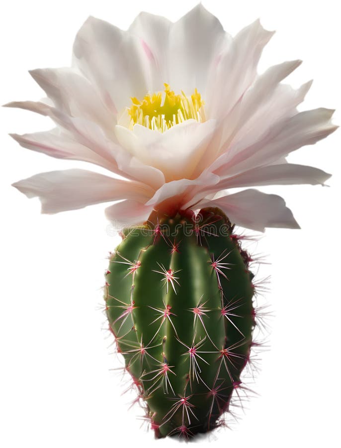 A Vibrant Cactus Flower in Full Bloom. Stock Photo - Illustration of ...