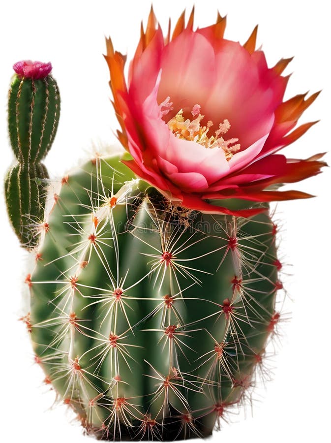 A Vibrant Cactus Flower in Full Bloom. Stock Photo - Illustration of ...