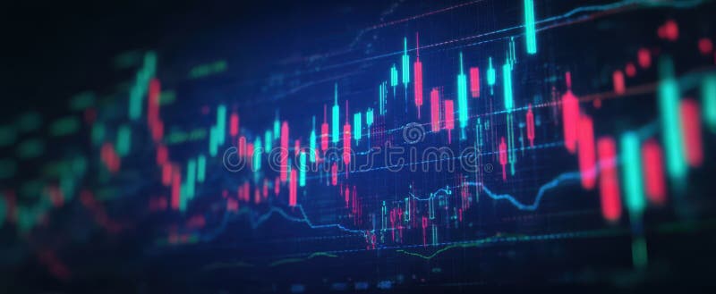 The Vibrant Candlestick Chart Displaying Dynamic Market Movements and ...