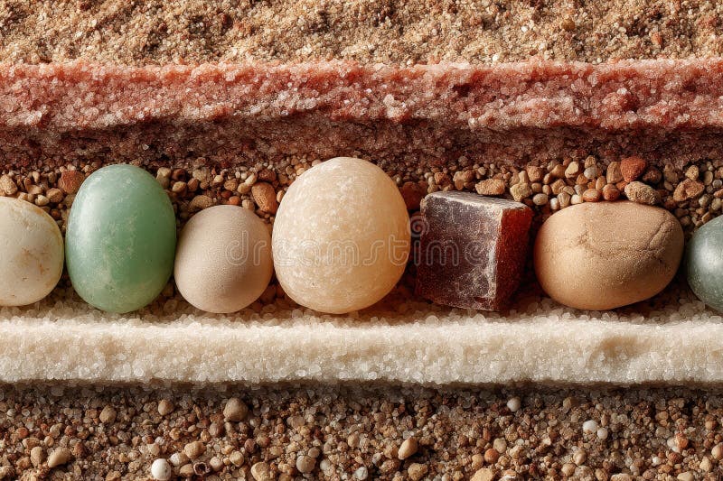 Colorful Candy Landscape with Tiny Jelly Beans and Hard Sweets on a ...