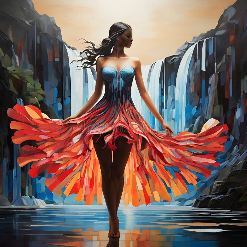 A Vibrant Canvas Illuminated by a Cascade of Colorful Binary Code ...