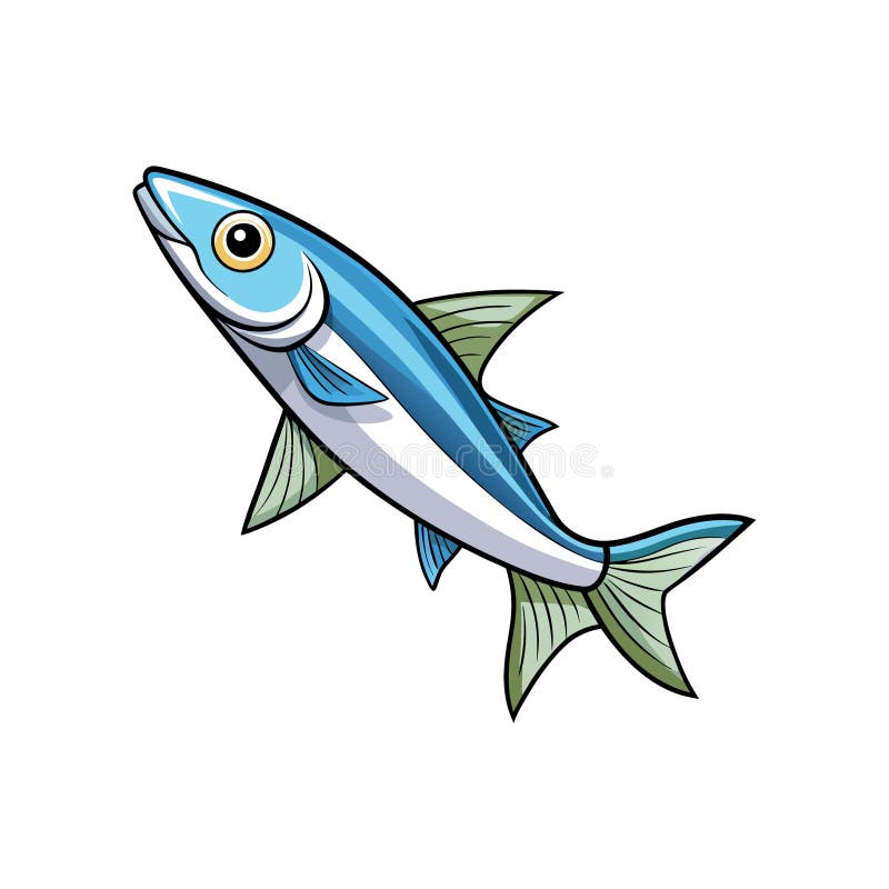 Vibrant Capelin in Natural Water Habitat Stock Illustration ...