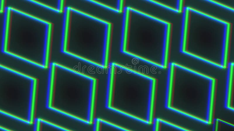 Abstract Geometric Pattern with Blue and Green Lines Stock Footage ...