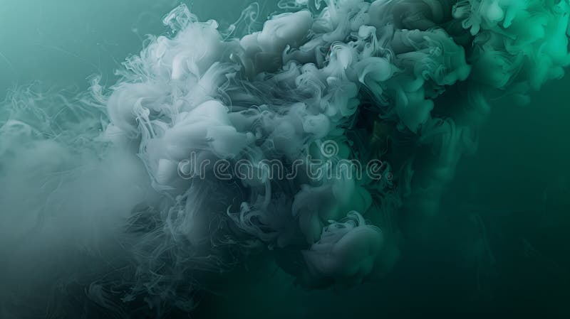 A Vibrant Capturing Dramatic Smoke Clouds, Brilliantly Lit in Gray and ...