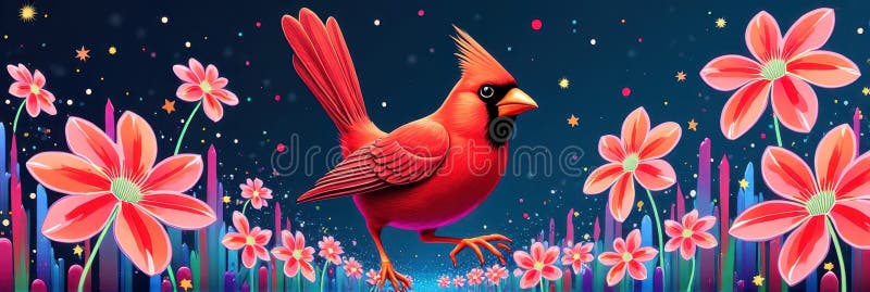 Vibrant Cardinal Pink Flowers Stars Night Stock Photos - Free & Royalty ...