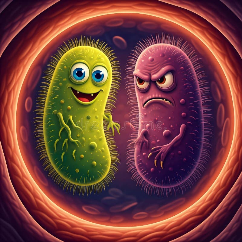 Bacteria Cartoon Images