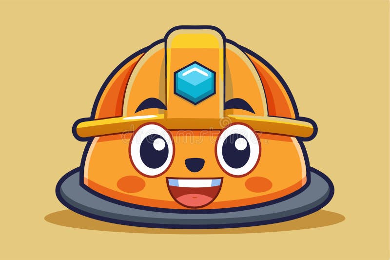 A Vibrant Cartoon Illustration Features a Friendly Construction Worker ...