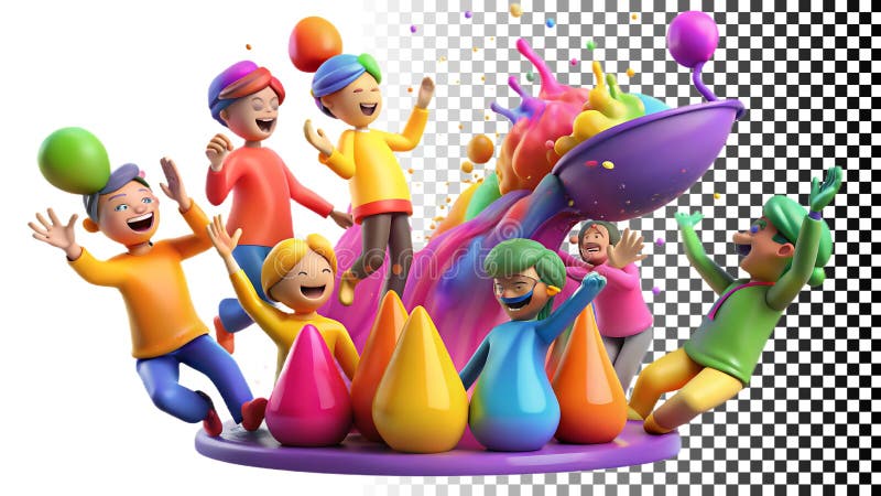 Cartoon Parade Float Colorful Festive Celebration Event Design Png ...