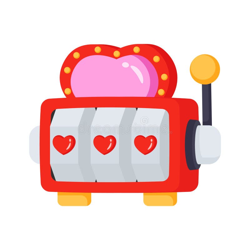 A Vibrant, Cartoon Style Illustration of a Slot Machine. Stock Vector ...