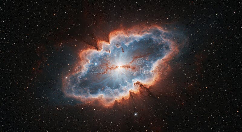 A Vibrant Celestial Scene Featuring a Nebula with a Bright, Cloud-like ...