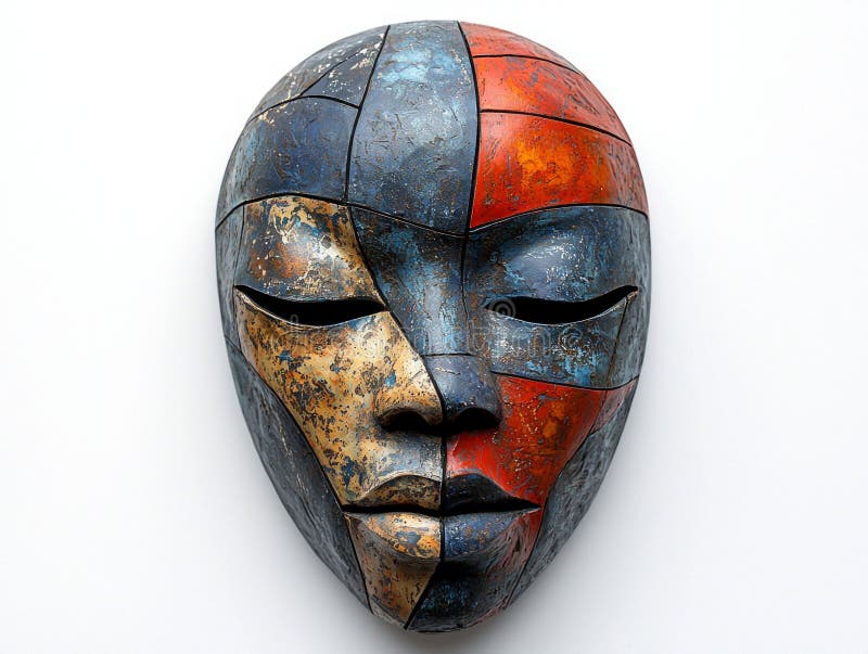 Vibrant Ceramic Wall Mask Displays Beautiful Abstract Designs in Bold ...