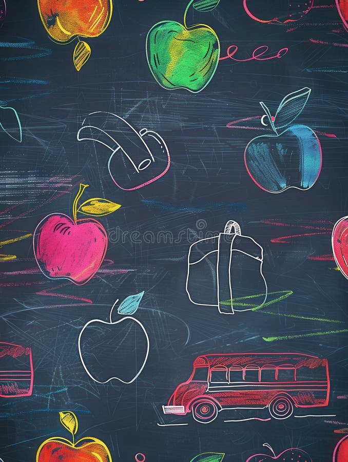 A Vibrant Chalkboard Features Artistic Brush Strokes and Detailed ...