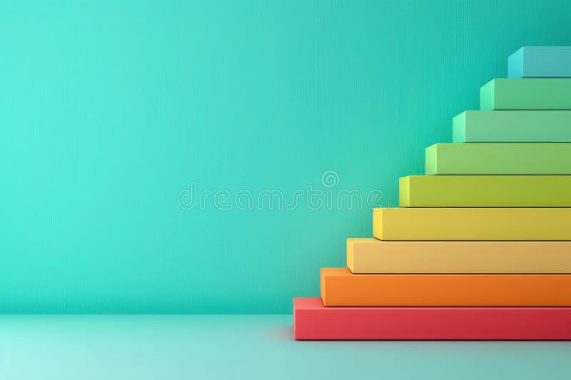 Colorful Energy Efficiency Rating Chart Displayed Against a Bright ...