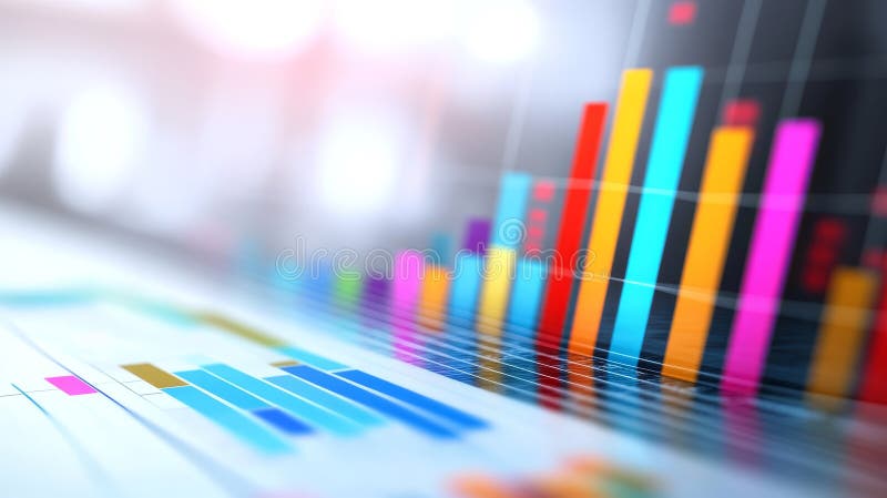 A Vibrant Chart Showcasing Rising Bars Symbolizing Progress Growth and ...