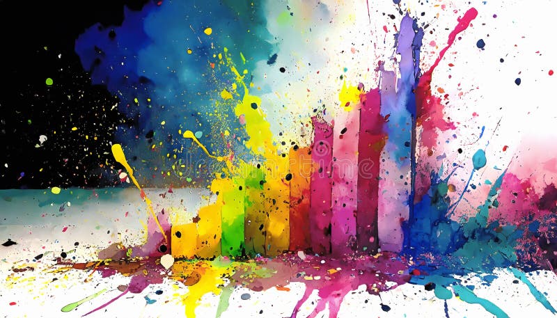 Vibrant chart stock illustration. Illustration of diagram - 310758016