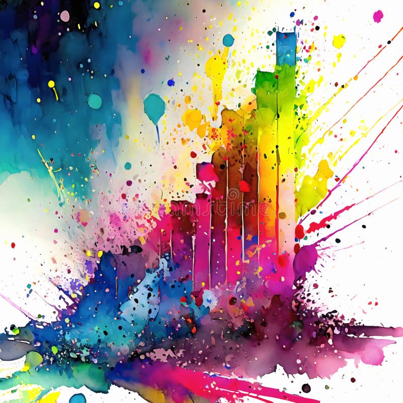 Vibrant chart stock illustration. Illustration of generated - 311855181