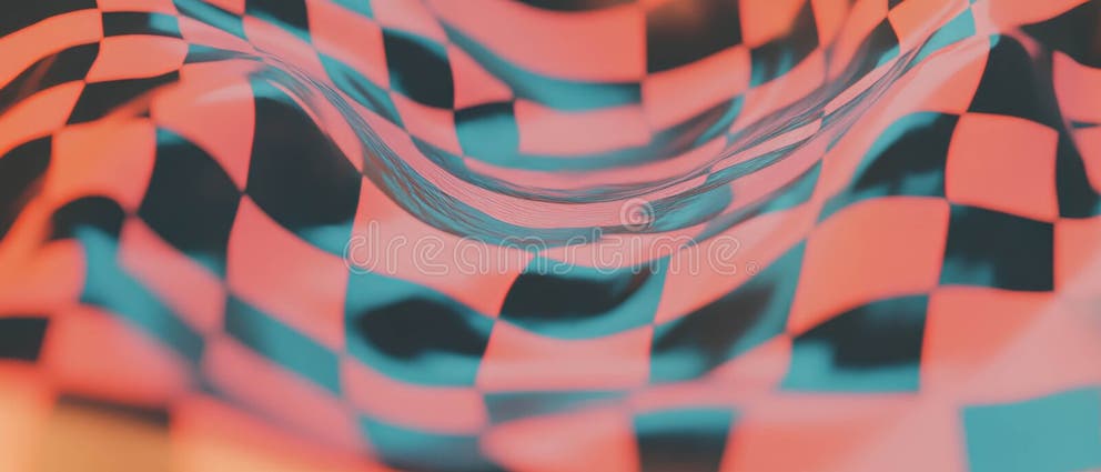 Vibrant Checkerboard Patterns Create a Dynamic Visual Experience with ...