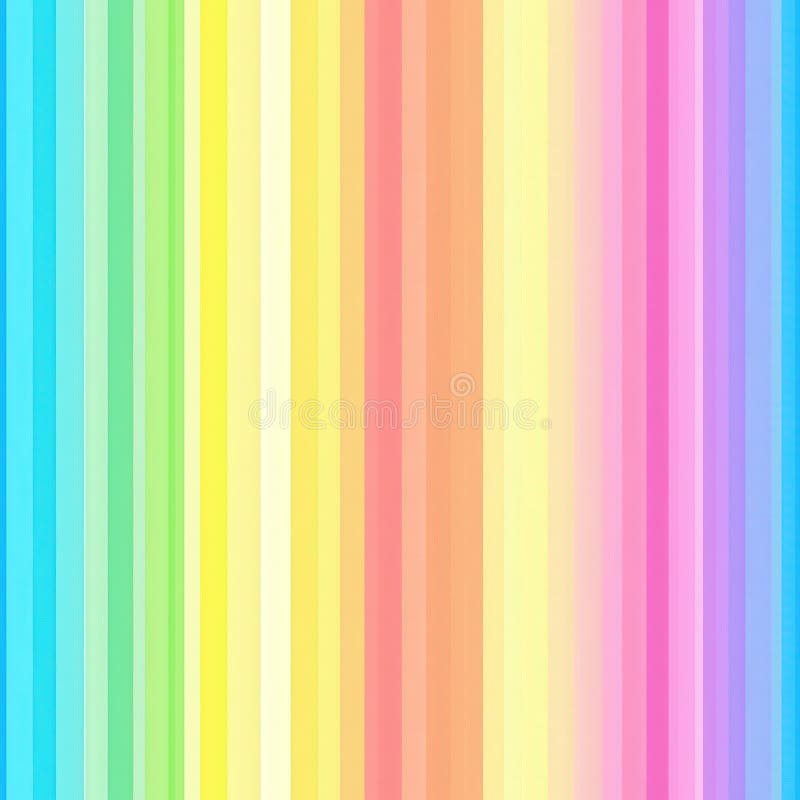 Pastel Rainbow Stripes Background Stock Illustration - Illustration of ...