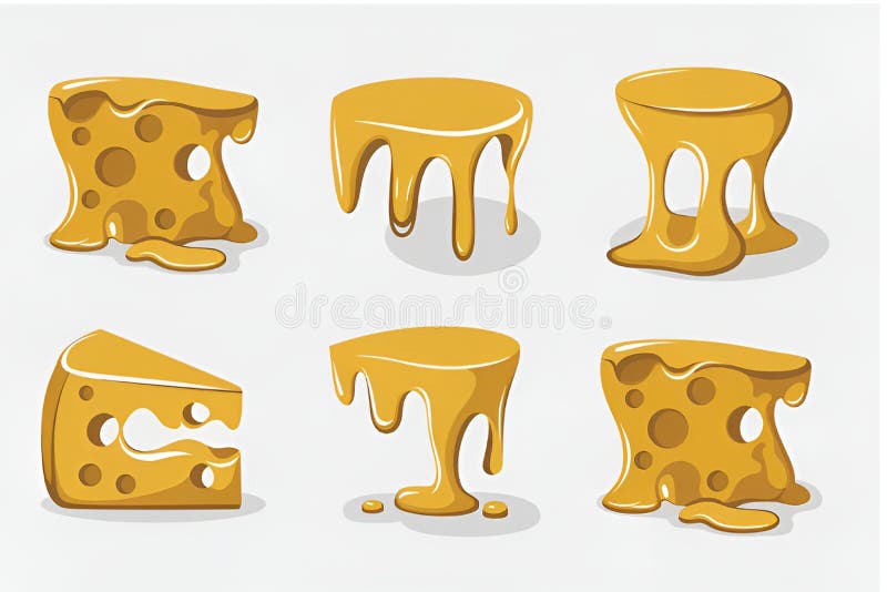 Vibrant Cheese Art Playful Drips and Glossy Melts for Captivating ...