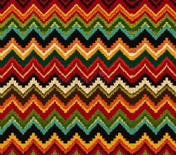 Vibrant Chevron Pattern Seamless Texture Background for Design Projects ...