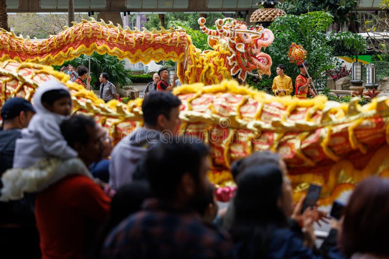 Chinese Lion Dance Performance in Cultural Celebration Editorial Image ...