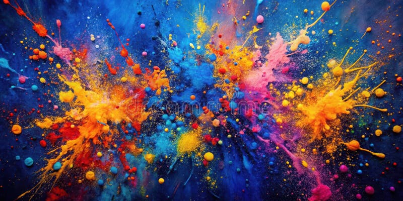 Vibrant Chromatic Explosion a Symphony of Hues and Textures in Dynamic ...
