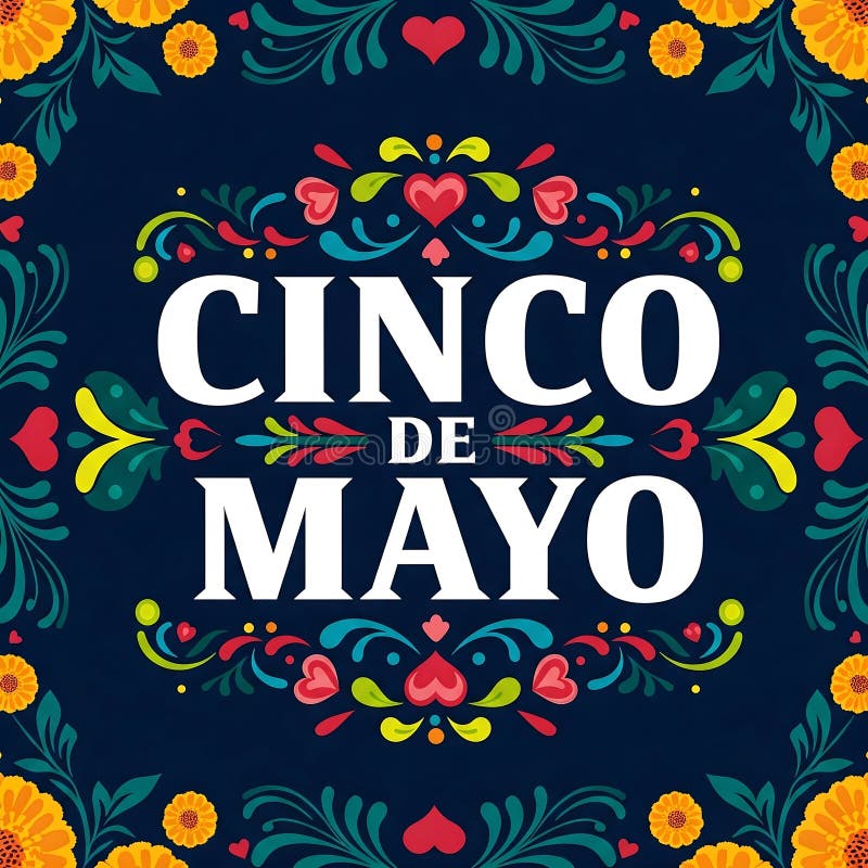 Vibrant Cinco De Mayo Card Design Ai Generated Image Stock Illustration ...