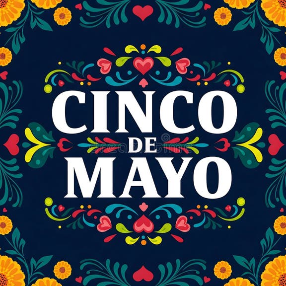 Vibrant Cinco De Mayo Card Design Ai Generated Image Stock Illustration ...
