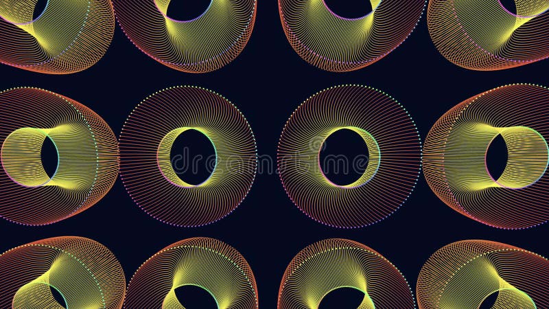 Colorful Spinning Circles in a Circular Pattern Stock Video - Video of ...