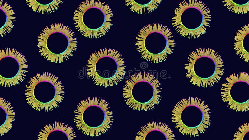 Colorful Circular Pattern on Dark Background Vibrant Symmetry for ...