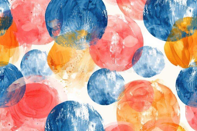Vibrant Circles Pattern on a Clean White Backdrop. Perfect for Graphic ...