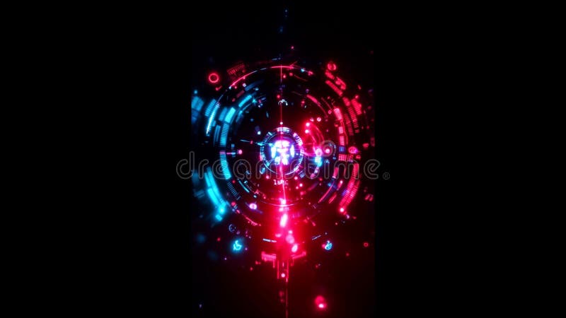 Cybernetic Orb: Digital Nexus Stock Footage - Video of particles ...