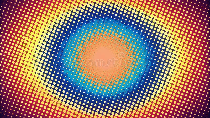 Vibrant Circular Dot Pattern in Warm and Cool Tones Abstract Background ...