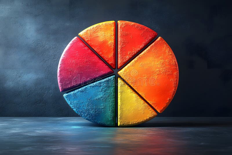 Vibrant Circular Infographic Design with Colorful Segments for Data ...