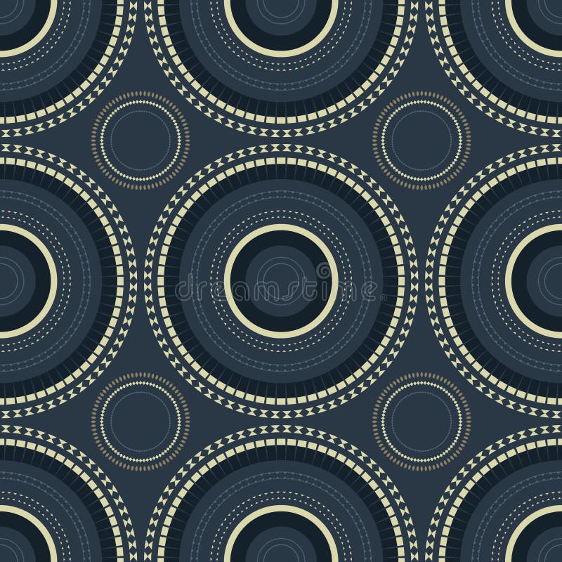 Vibrant Circular Large Scale Seamless Pattern Stock Vector ...