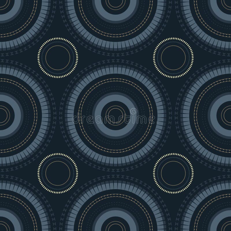 Vibrant Circular Large Scale Seamless Pattern Stock Vector ...