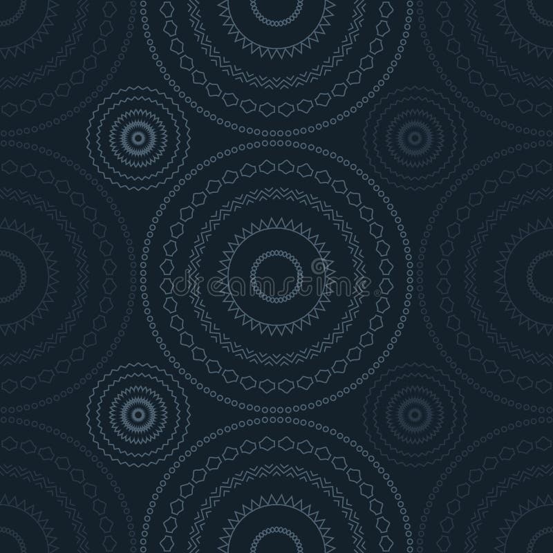 Vibrant Circular Large Scale Seamless Pattern Stock Vector ...