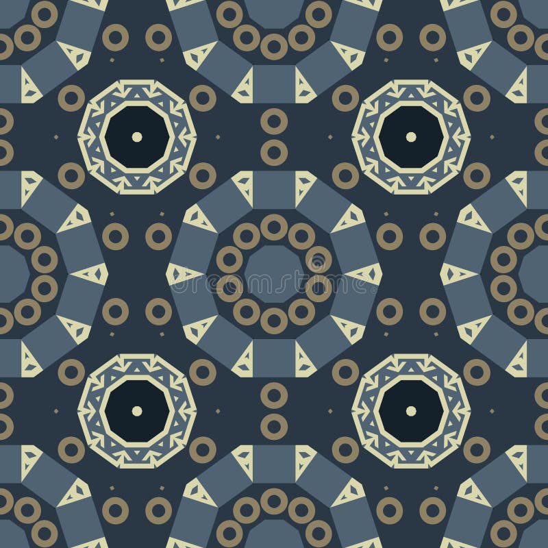 Vibrant Circular Large Scale Seamless Pattern Stock Vector ...