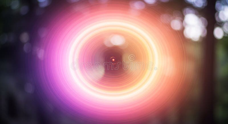 A Vibrant Circular Light Pattern Dominates the Center, Exhibiting ...