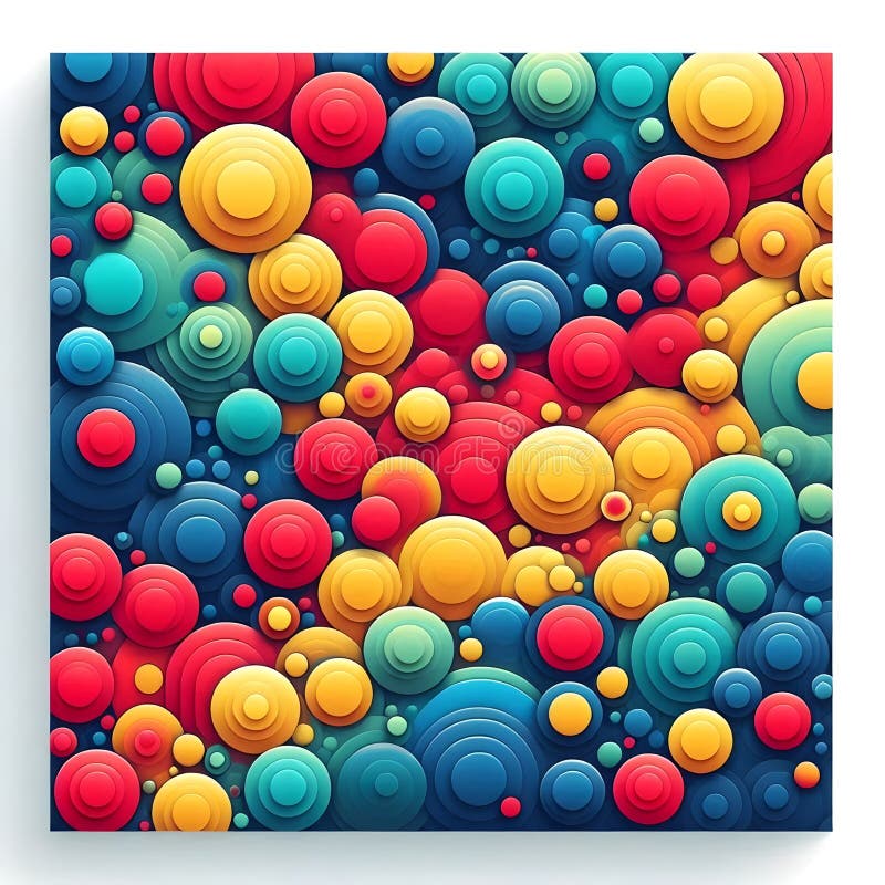 Vibrant Circular Patterns stock photo. Image of concentric - 364341530