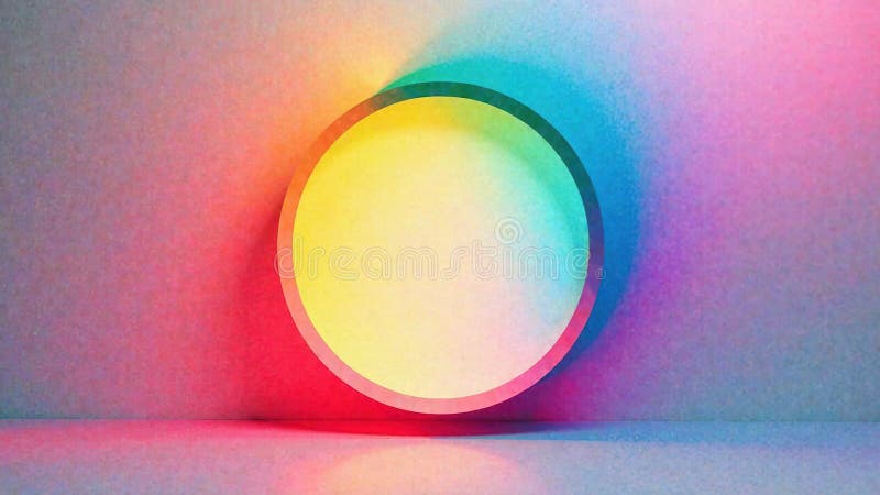 A Vibrant Circular Rainbow Gradient Background Design Stunning Abstract ...