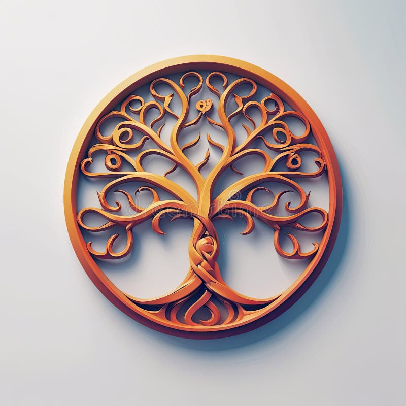 Vibrant Circular Tree of Life Symbolizing Connectedness and Harmony ...